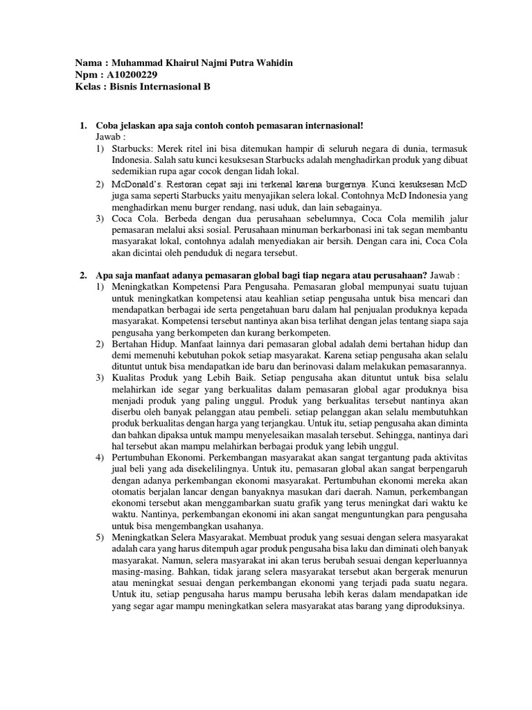 Muhammad Khairul Najmi Putra Wahidin A10200229 Tugas 10 Bi B | PDF