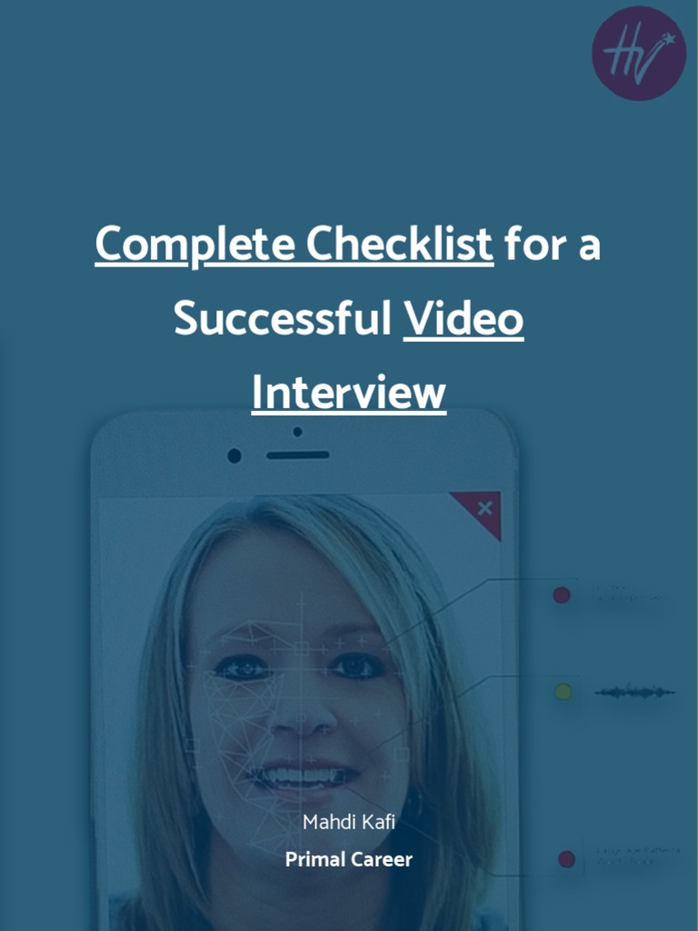 Complete Checklist For A Successful Video Interview | PDF | Communication