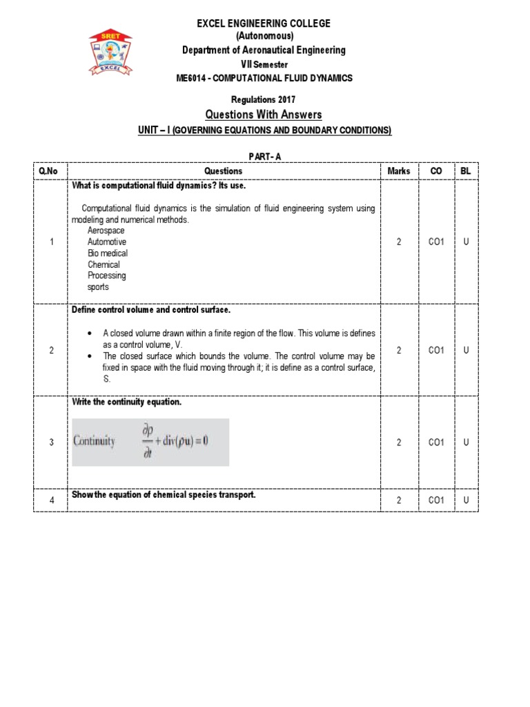 CFD Unit 1 QB Answers | PDF | Computational Fluid Dynamics | Partial ... CFD Unit 1 QB Answers | PDF | Computational Fluid Dynamics | Partial ...