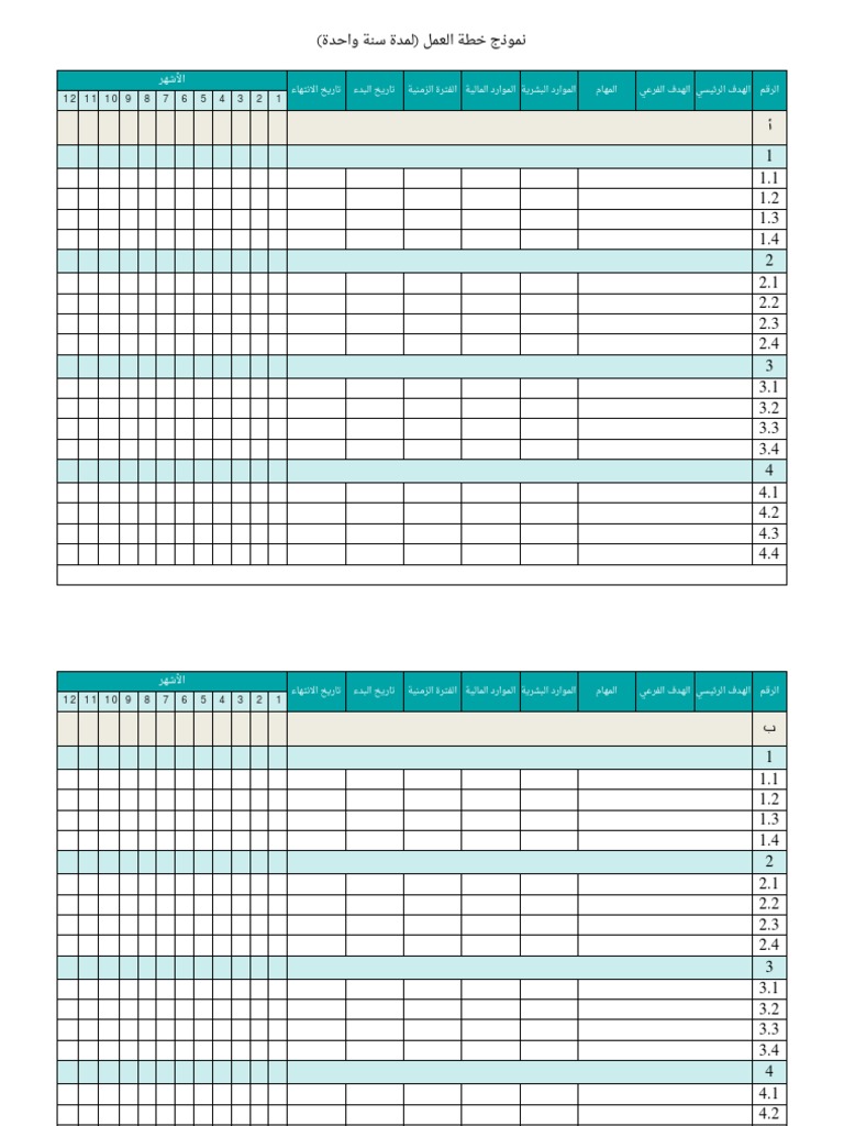 Work Plan Form | PDF