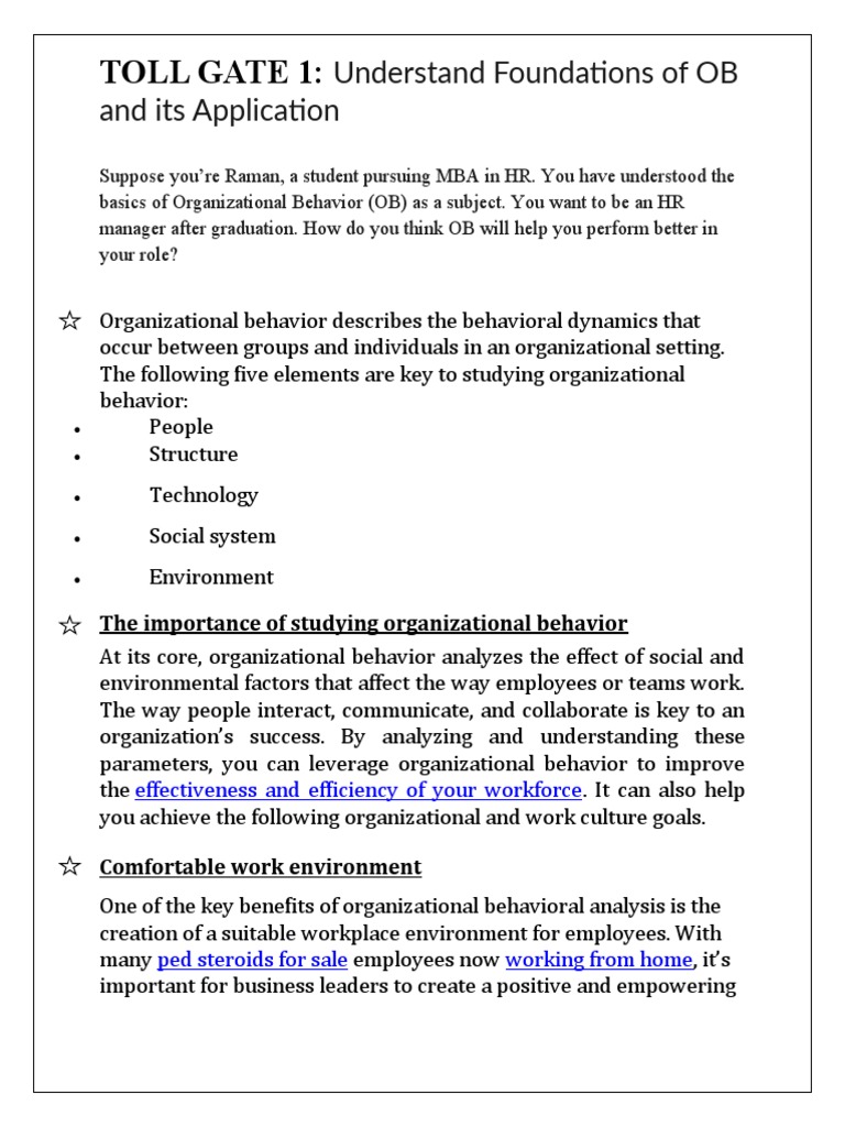 Understanding the Foundations and Benefits of Organizational Behavior ...