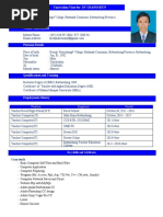 Curriculum Vitae: Personal Date | PDF | Phnom Penh | Cambodia