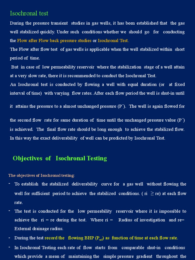 Isochronal Testing for Gas Wells | PDF | Petroleum Reservoir | Gases