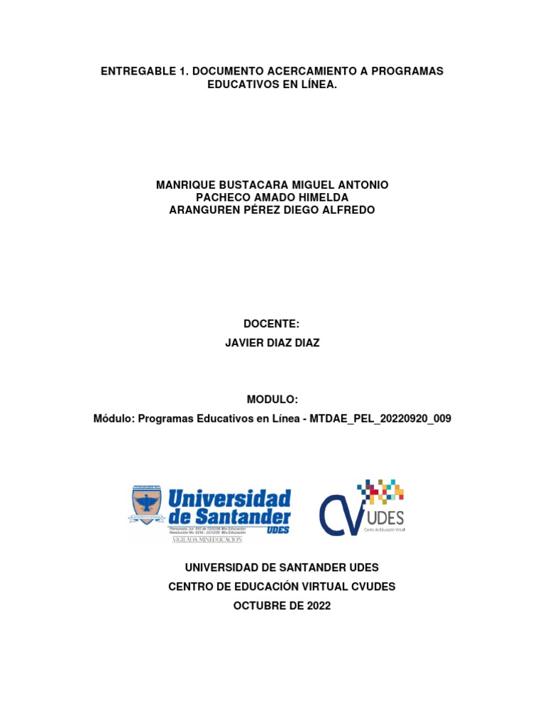 Acercamiento a Programas Educativos Online | PDF | Science