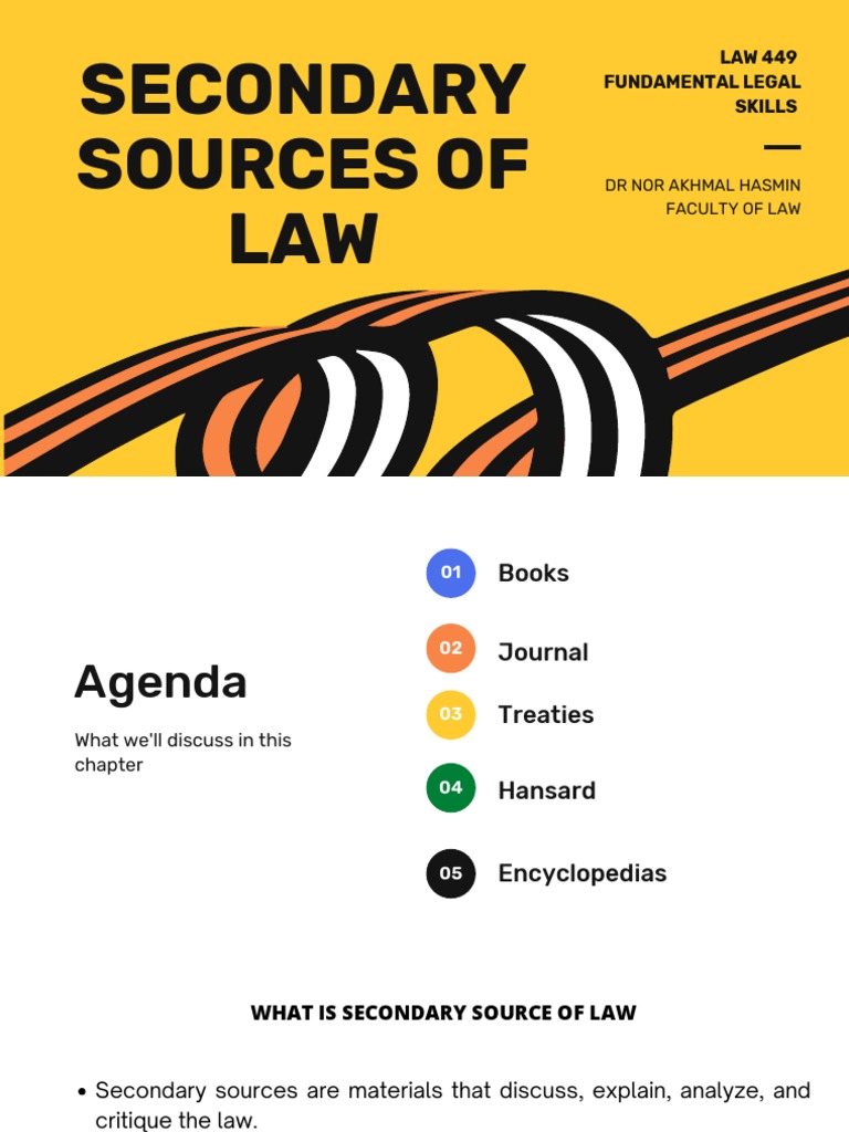Understanding Secondary Sources of Law | PDF | Academic Journal ...