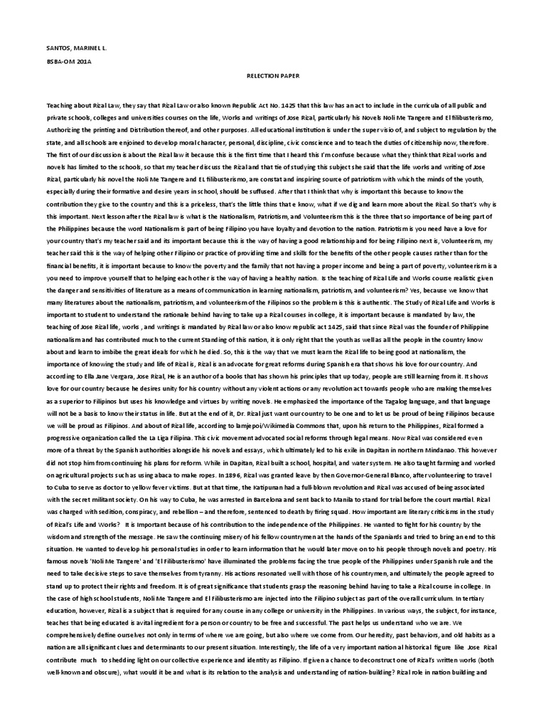 01 - Task Performance Rizal's Life and Works | PDF