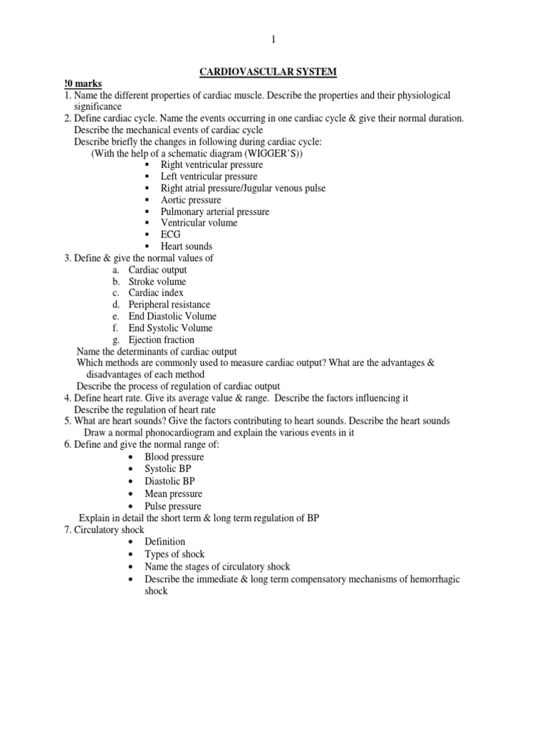 Physio 2 - Notes | PDF | Diastole | Ventricle (Heart)