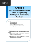 5 Mga Proyekto NG Pamahalaan Tongu Sa Kagalingang Pambayan at Pambansang Kaunlaran | PDF