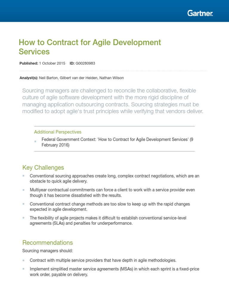 How To Contract For Agile de 280983 | PDF | Agile Software Development ...