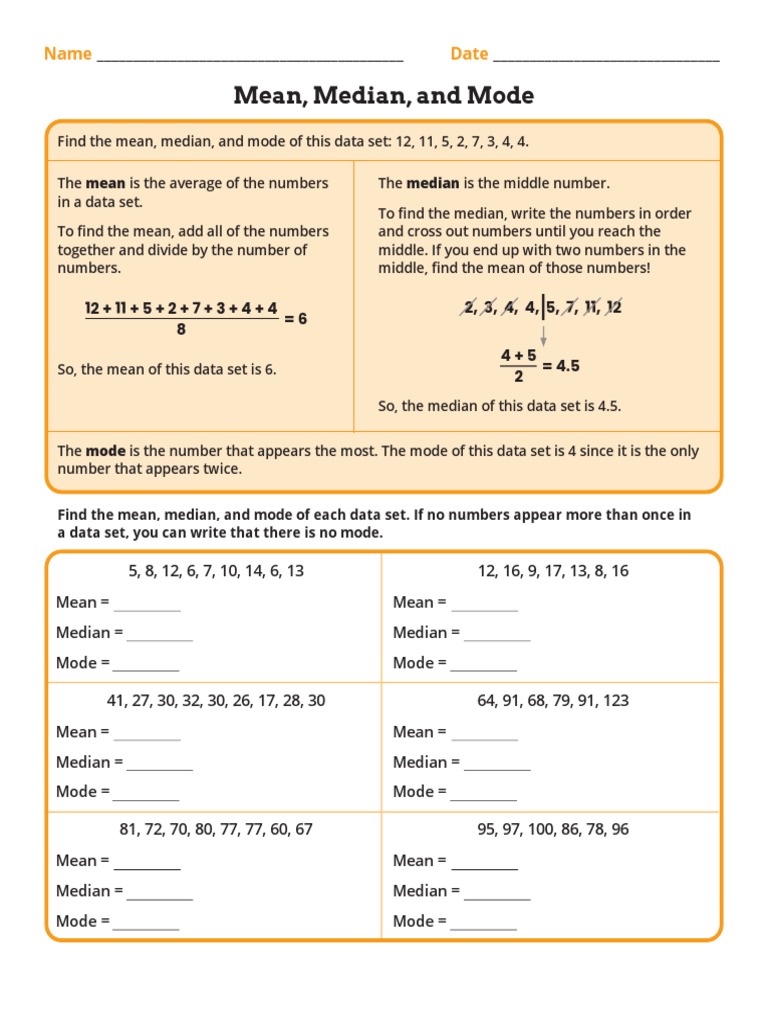 Mean Median Mode | PDF | Mean | Mathematics Mean Median Mode | PDF | Mean | Mathematics