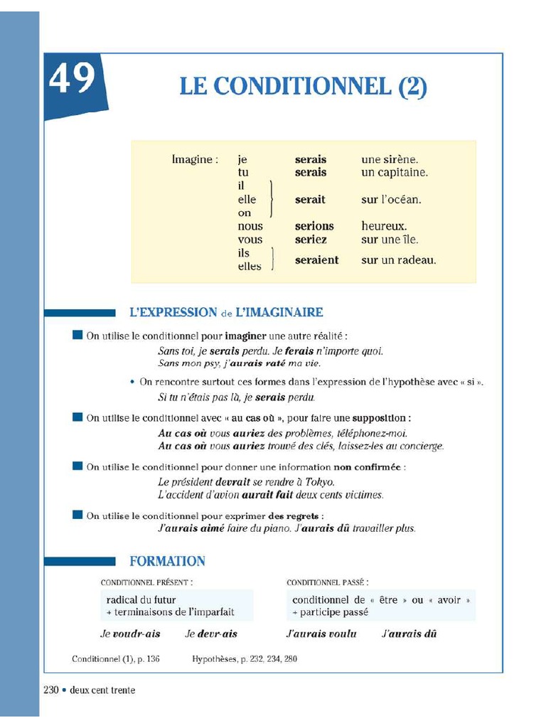 Hypotheses Et Le Conditionnel | PDF