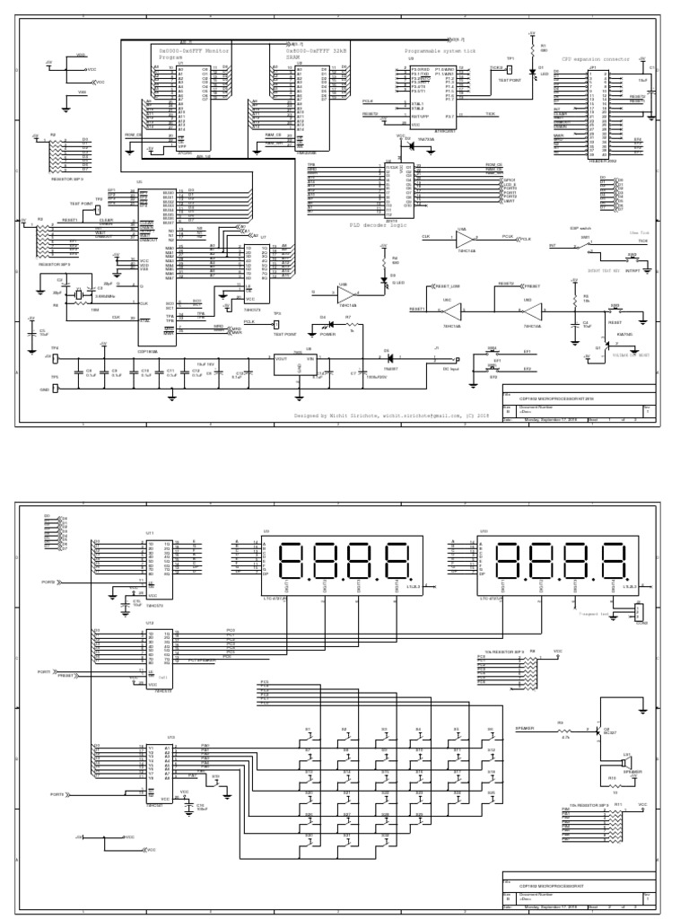 CDP1802 Microprocessor Kit 2018 | PDF | Sistema internacional de ...
