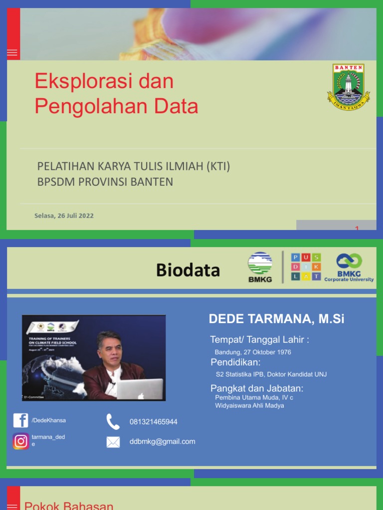 Materi Eksplorasi Pengolahan Data - KTI Banten-Compressed | Download Free PDF | Errors And ...