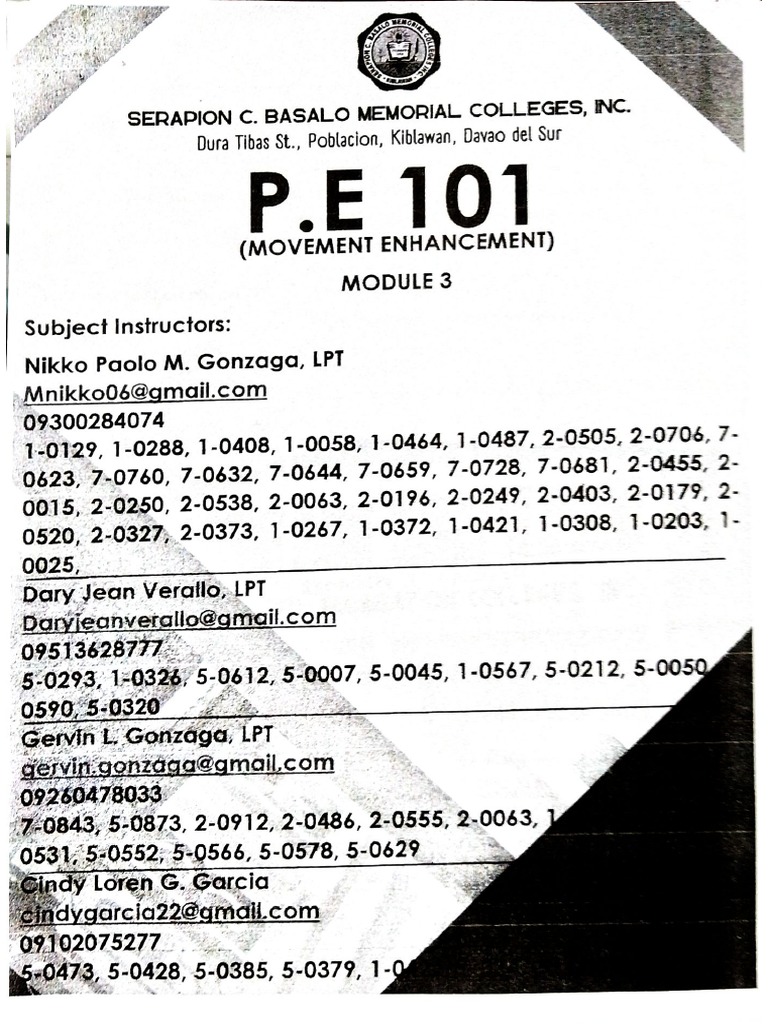 Pe101 (M3) | PDF