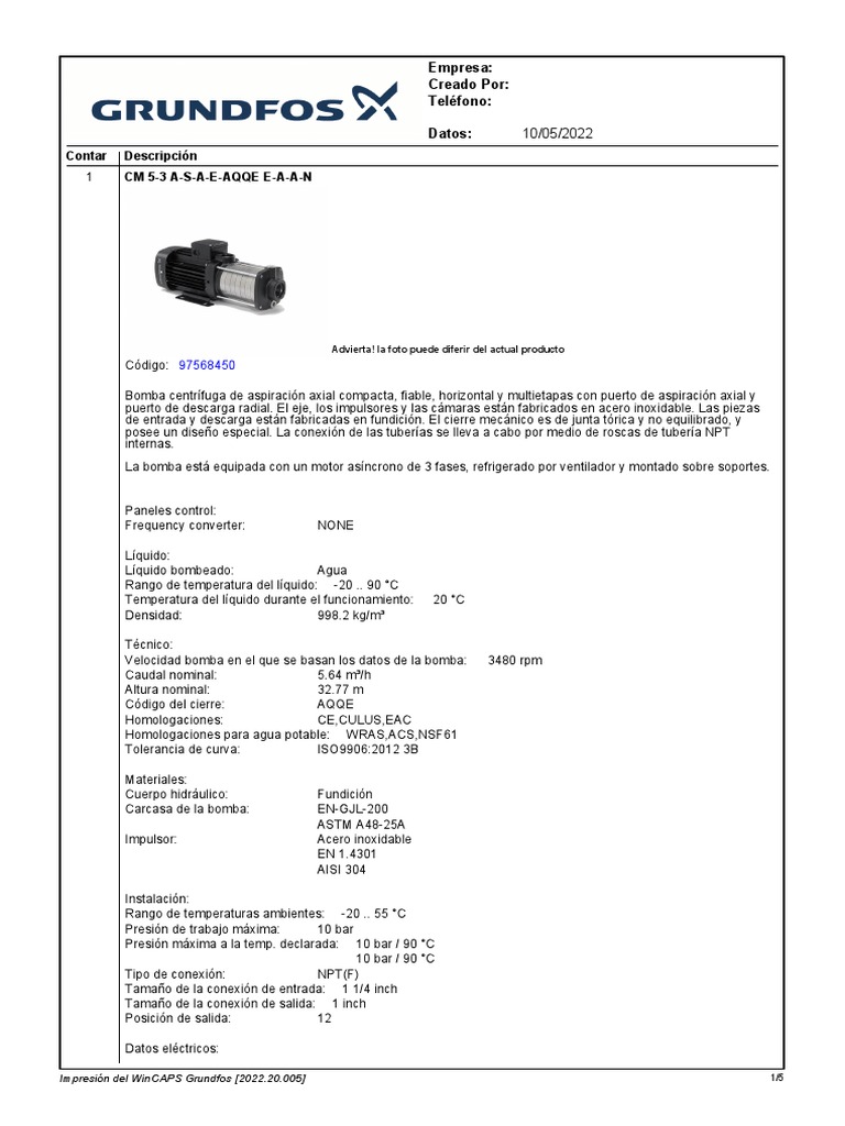 CM 53 Asaeaqqe Eaan | PDF | Bomba | Ingeniería mecánica