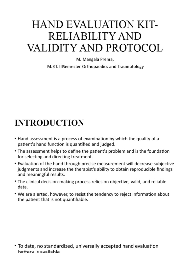 Hand Evaluation Kit | PDF | Anatomical Terms Of Motion