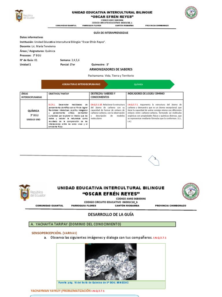 Guia 3bgu Ip U1 Quimica Pdf