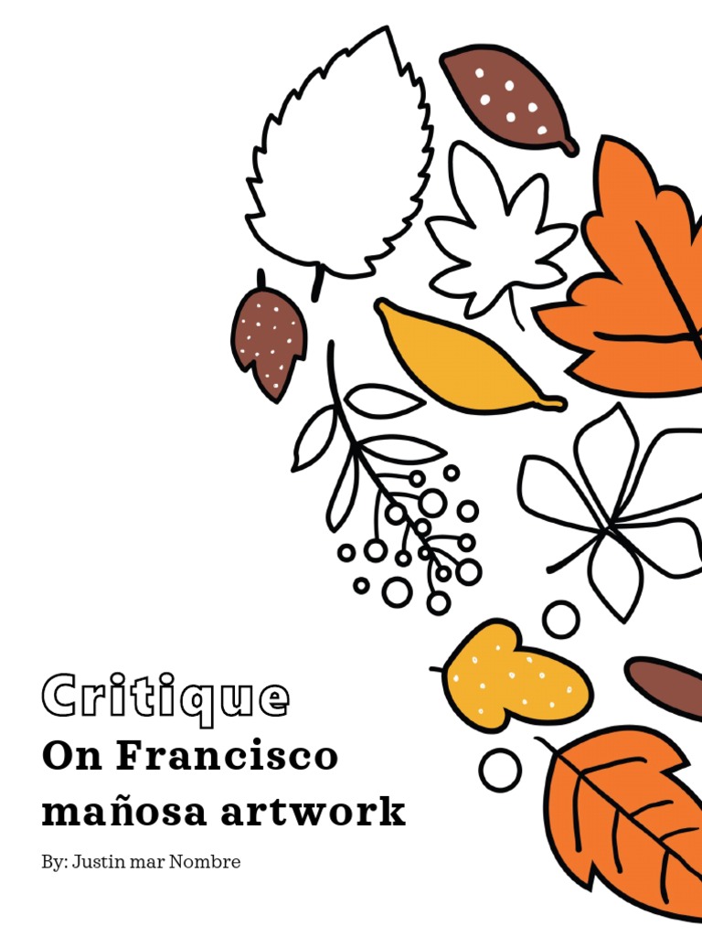 Critique On Francisco Manosa Artwork | PDF | Sports Competitions ...