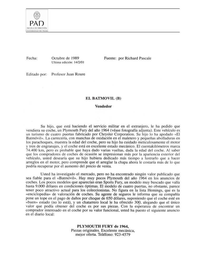 Presentación sobre el Programa de Administración de Dirección (PAD) de la Universidad de Piura | PDF