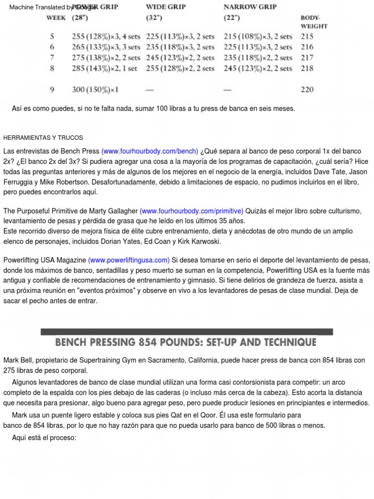 1 The 4 Hour Body An Uncommon Guide To R-Páginas-258-574 160-End | PDF ...