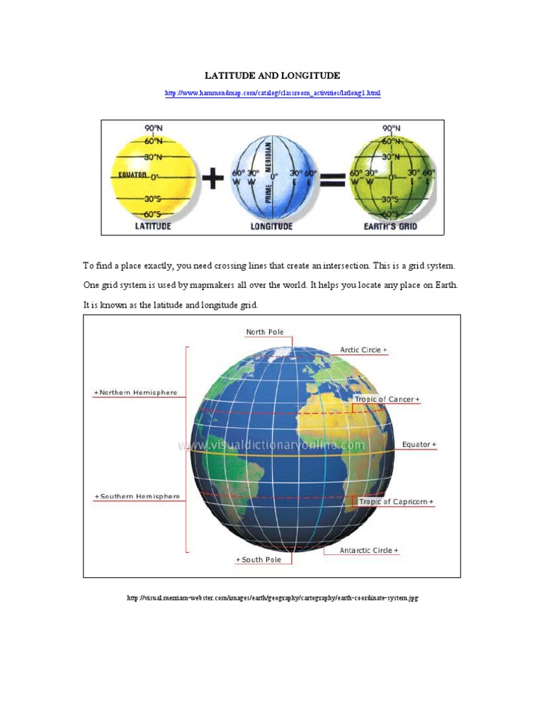 Latitude and Longitude | PDF | Equator | Longitude