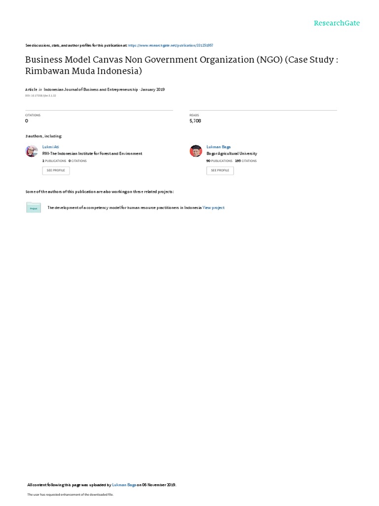 BMC Ngo Rmi | PDF | Swot Analysis | Non Governmental Organization