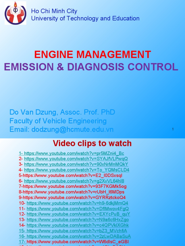 C7. Emission Diagnosis HK1-2022 | PDF | N Ox | Exhaust Gas