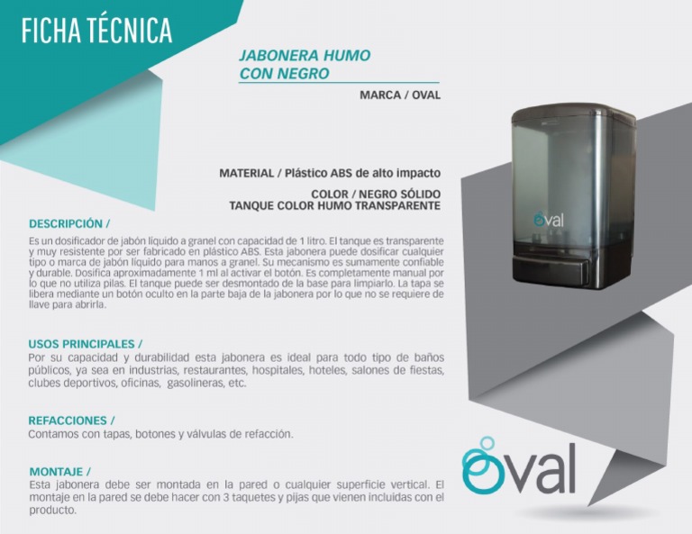 DV018 Ficha Tecnica Oval Mexico | PDF