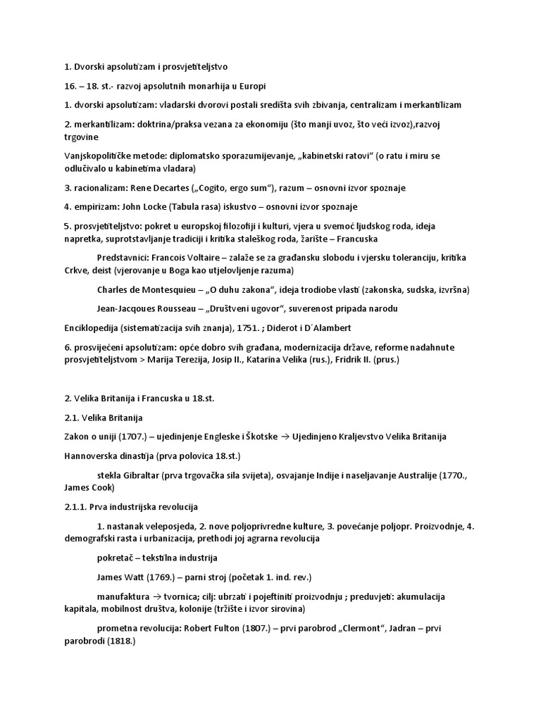 Povijest 1. Skripta | PDF