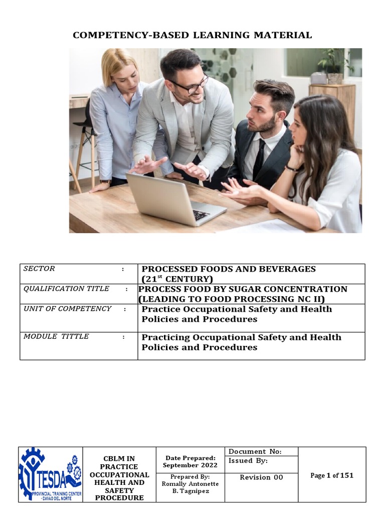 UC7 Practicing Occupational Health and Safety Procedures PTC Final ...