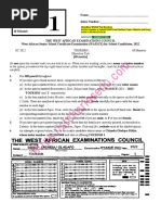 WAEC Data Processing Past Question Paper and Answer PDF Download | PDF ...