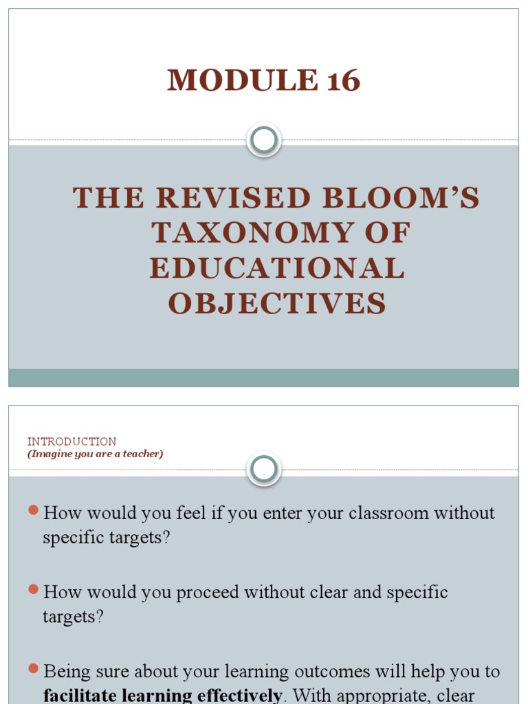 Revised Bloom's Taxonomy Explained | PDF | Psychology | Cognitive ...
