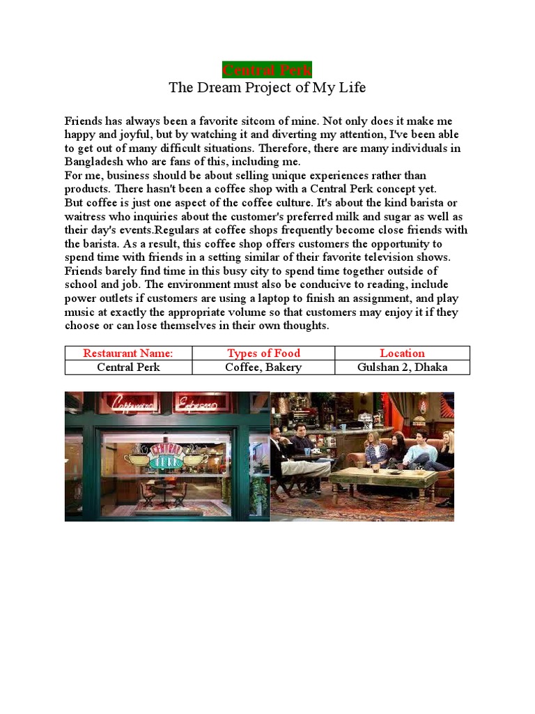 Central Perk | PDF