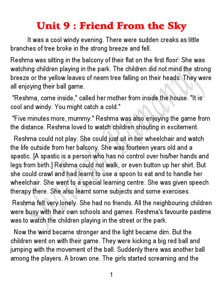 Friend From The Sky | PDF