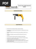 Ficha Tecnica Pulidora Dewalt DWE4120 | PDF | Hogar, jardinería y bricolaje