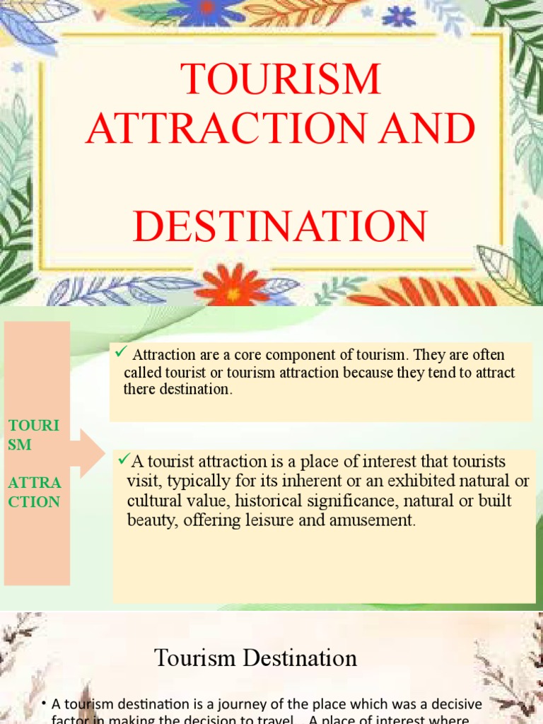 ''Tourism Attraction and Destination'' | PDF