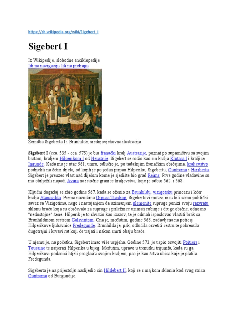 Sigebert I | PDF