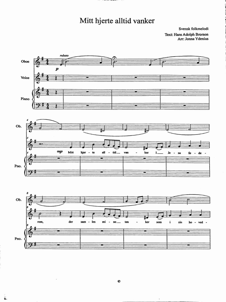 Mitt Hjerte Alltid Vanker | PDF