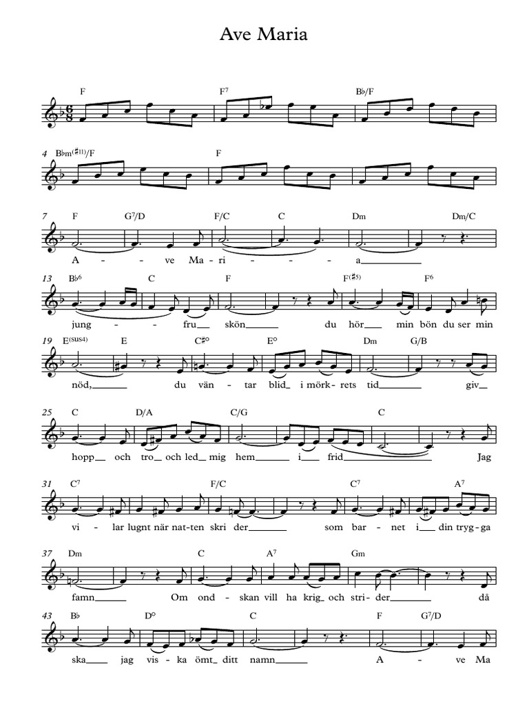 Ave Maria - Full Score | PDF