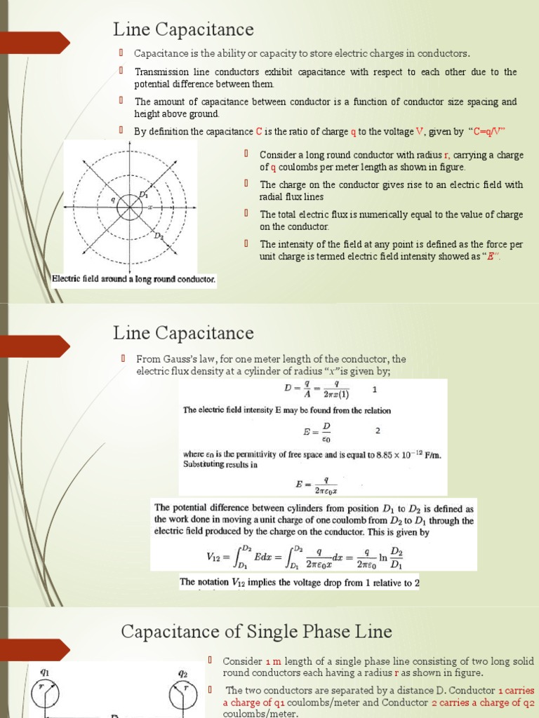 Power Transmission Lec#8 | PDF | Capacitance | Electric Field