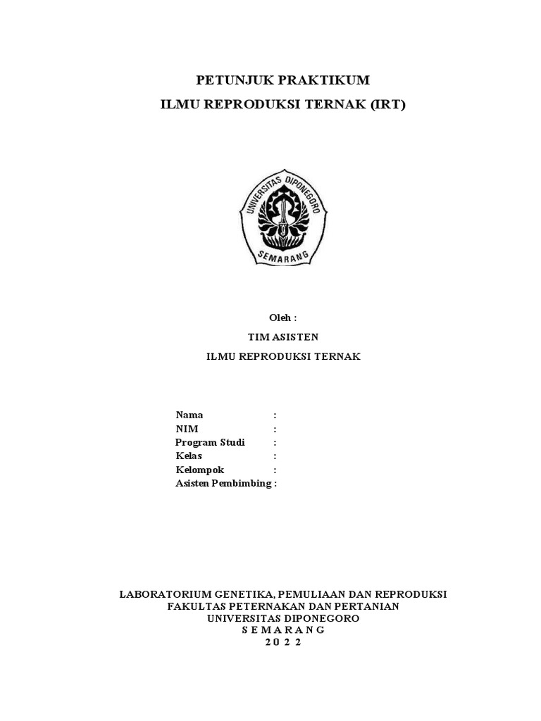 Petunjuk Praktikum IRT 2022 | PDF