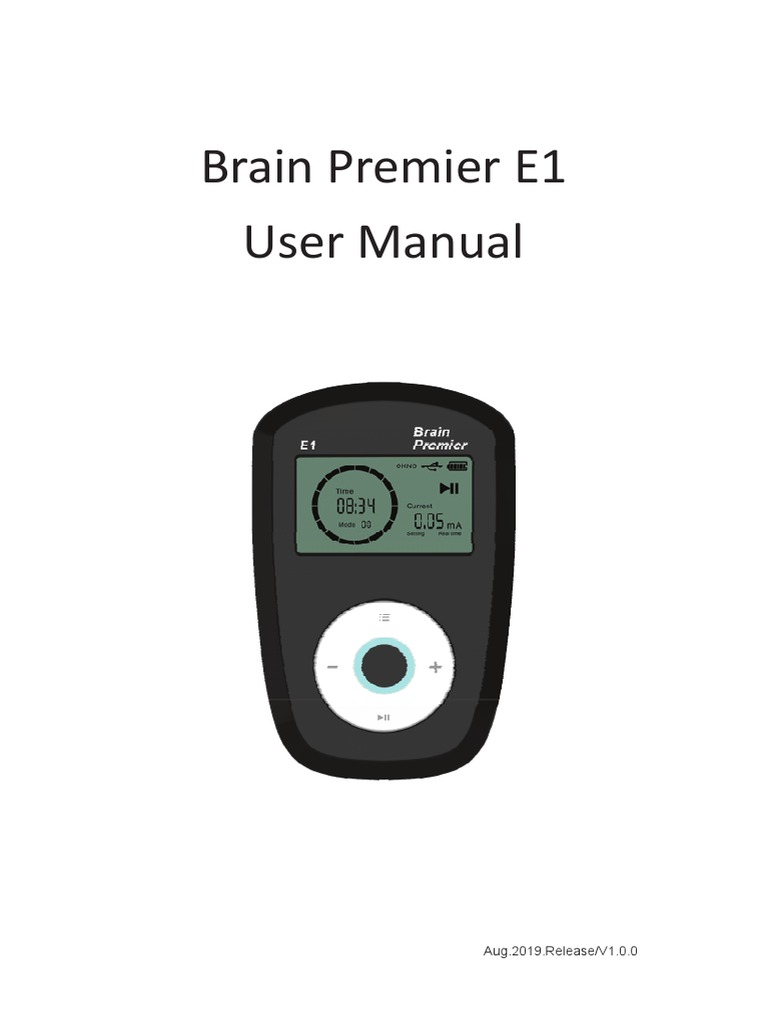 Brain Premier E1 TDCS Manual | PDF Brain Premier E1 TDCS Manual | PDF