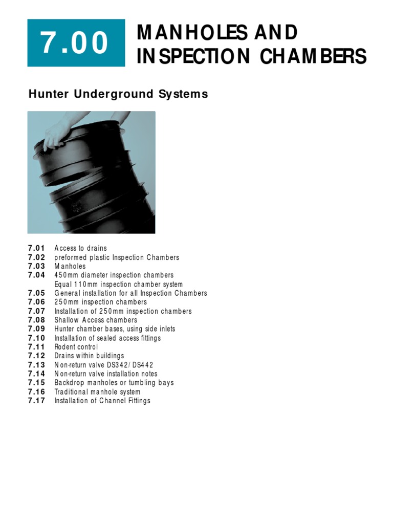 Manholes and Inspection Chambers | PDF | Drainage | Pipe (Fluid Conveyance)
