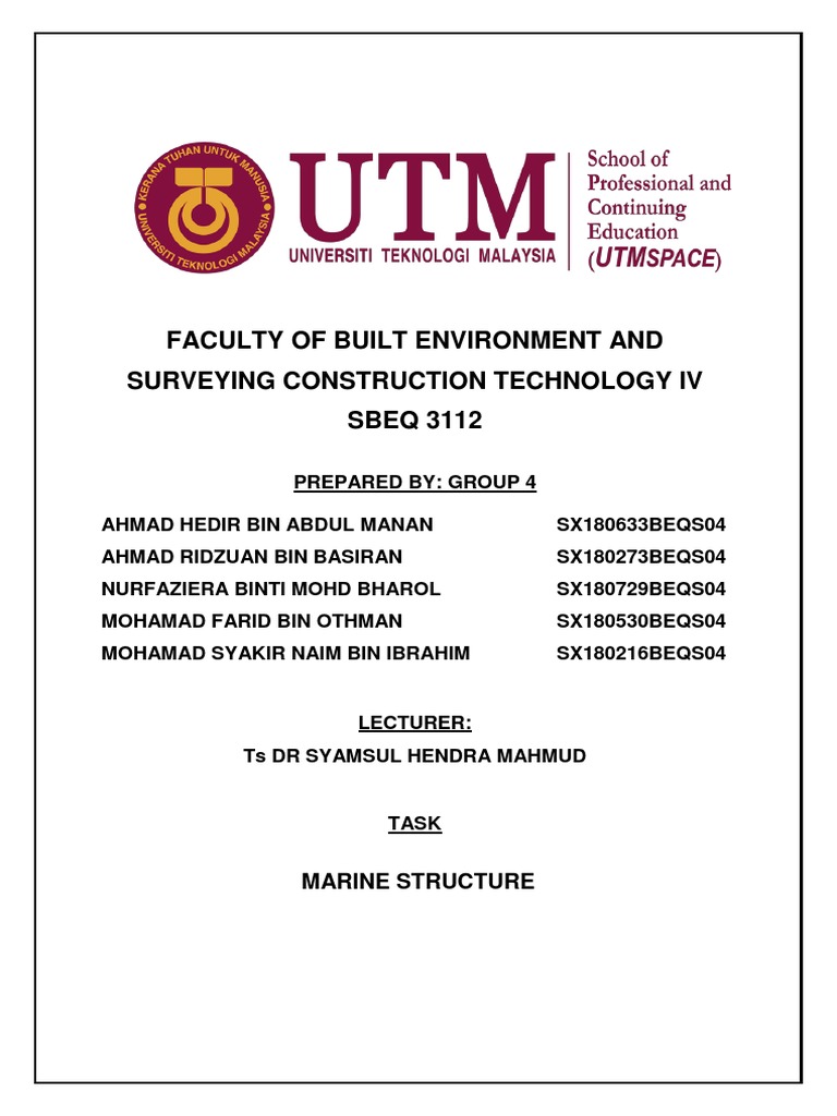 Full Report Group 4 Marine Structure | PDF | Loader (Equipment) | Beach
