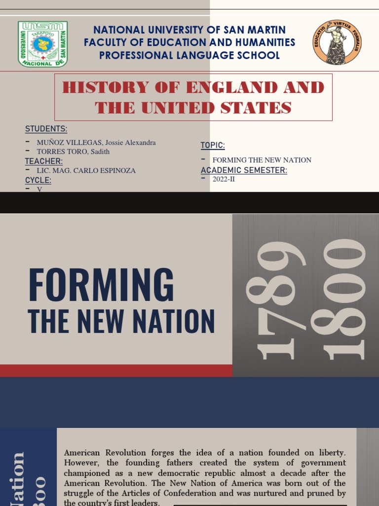 Forming The New Nation | PDF | Alexander Hamilton | Federalist Party