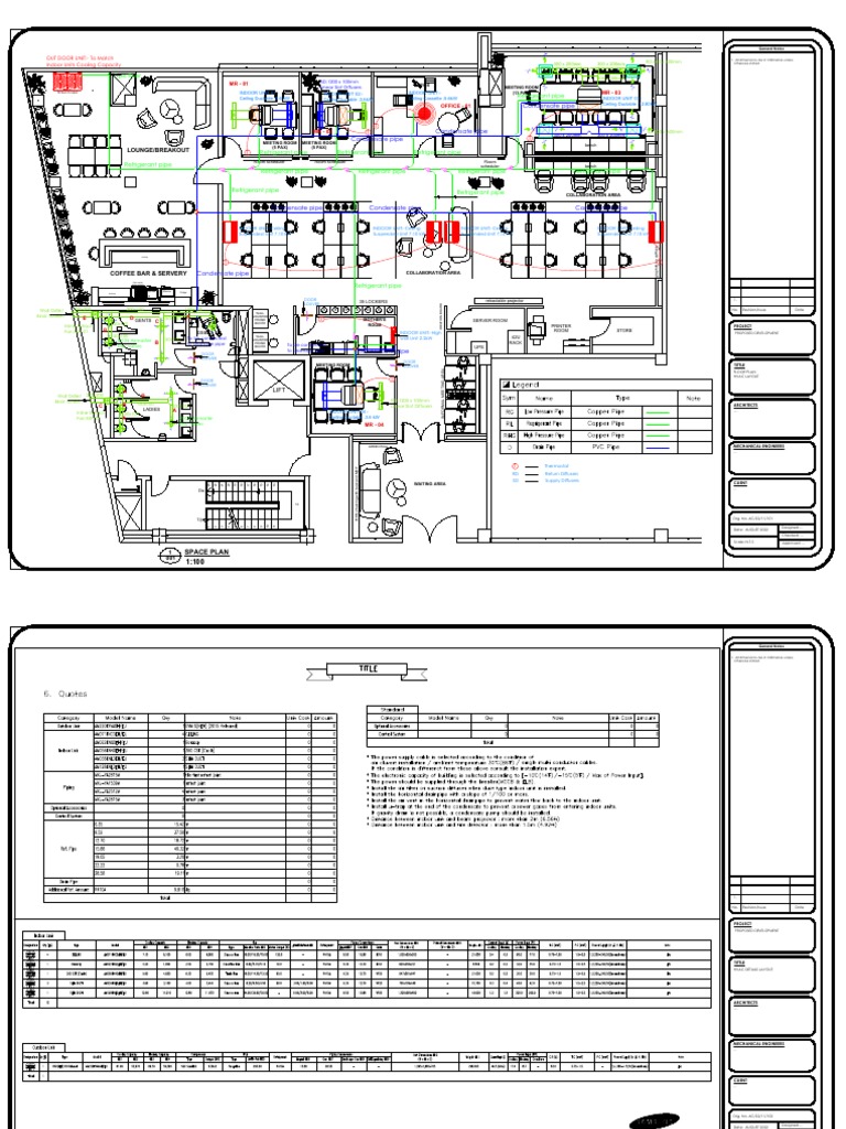 1.0 Air Conditioning and VRF Details | PDF | Equipment | Engineering ...