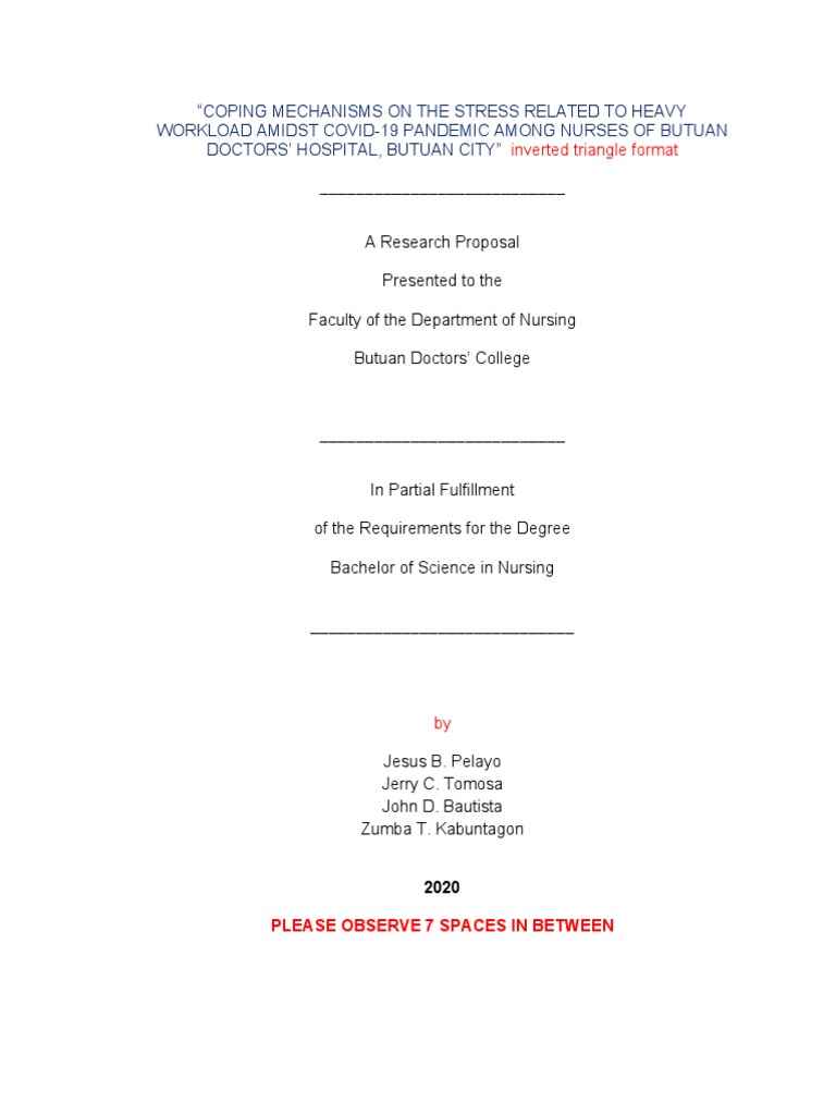 NCM 111 Group Proposal Sample | PDF | Nursing | Social Support