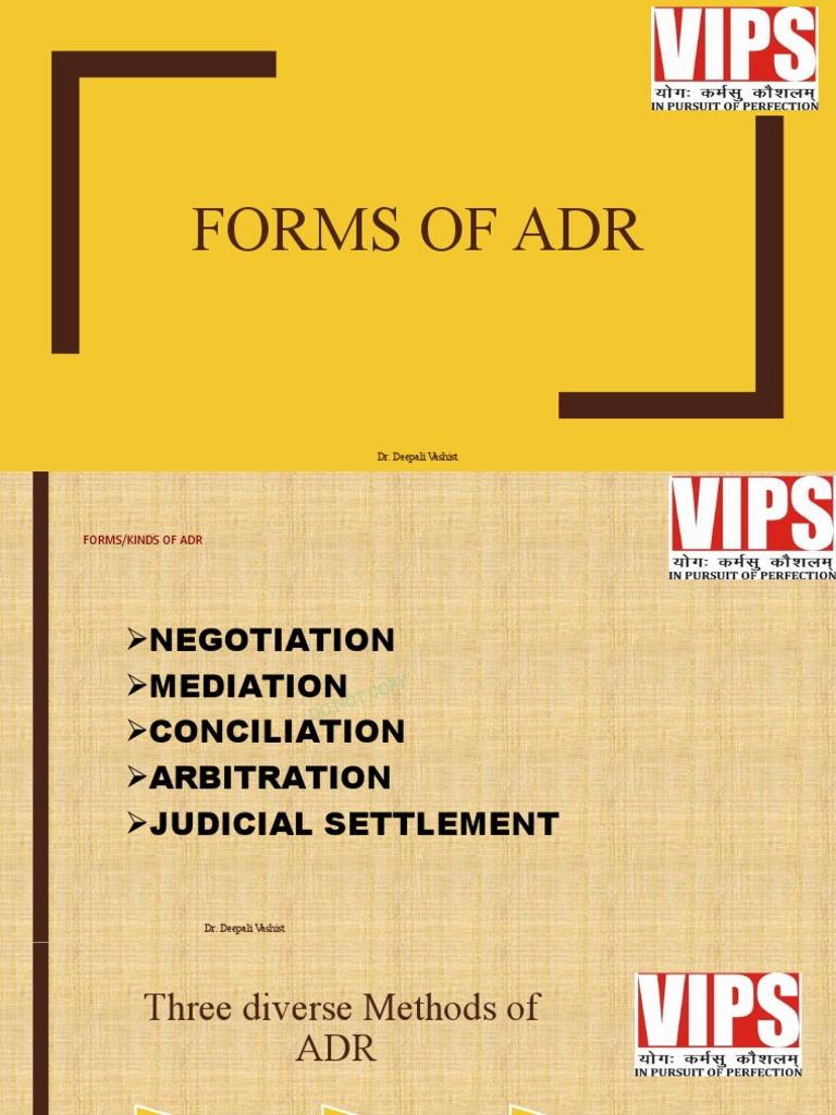 Forms of ADR | PDF