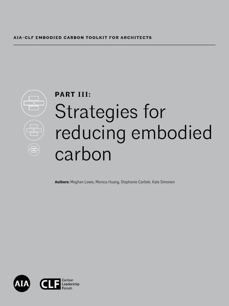 AIA CLF Embodied Carbon Toolkit For Architects - Part3 | PDF | Concrete ...