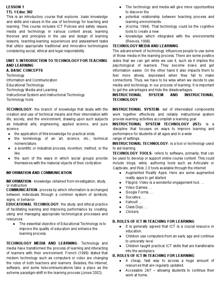 Reviewer TTL 1 | PDF | Educational Technology | Constructivism (Philosophy Of Education)